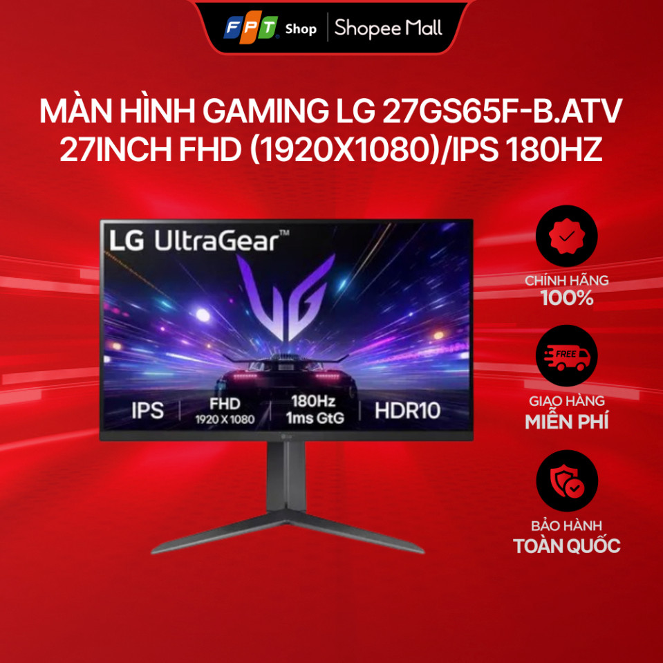 CHÍNH HÃNG Màn hình Gaming LG 27GS65F-B.ATV/27inch FHD (1920x1080)/IPS ...