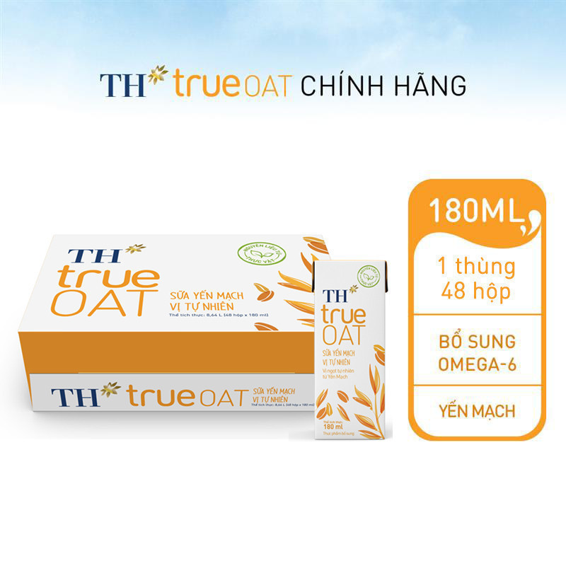 Thùng sữa yến mạch TH true OAT vị tự nhiên 180ml (48 Hộp) | Shopee Việt Nam