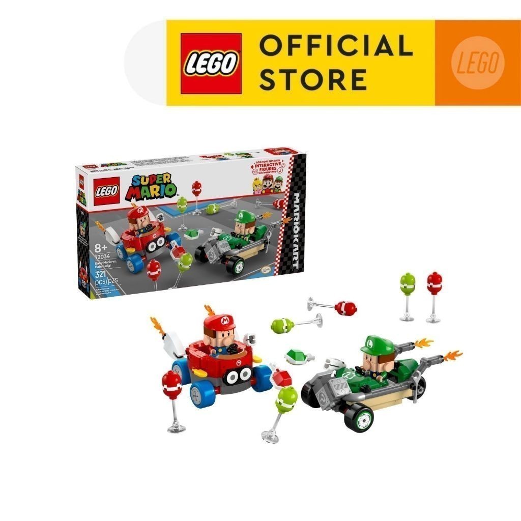 LEGO SUPER MARIO 72034 Đồ Chơi Lắp Ráp Baby Mario Đối Đầu Baby Luigi ...