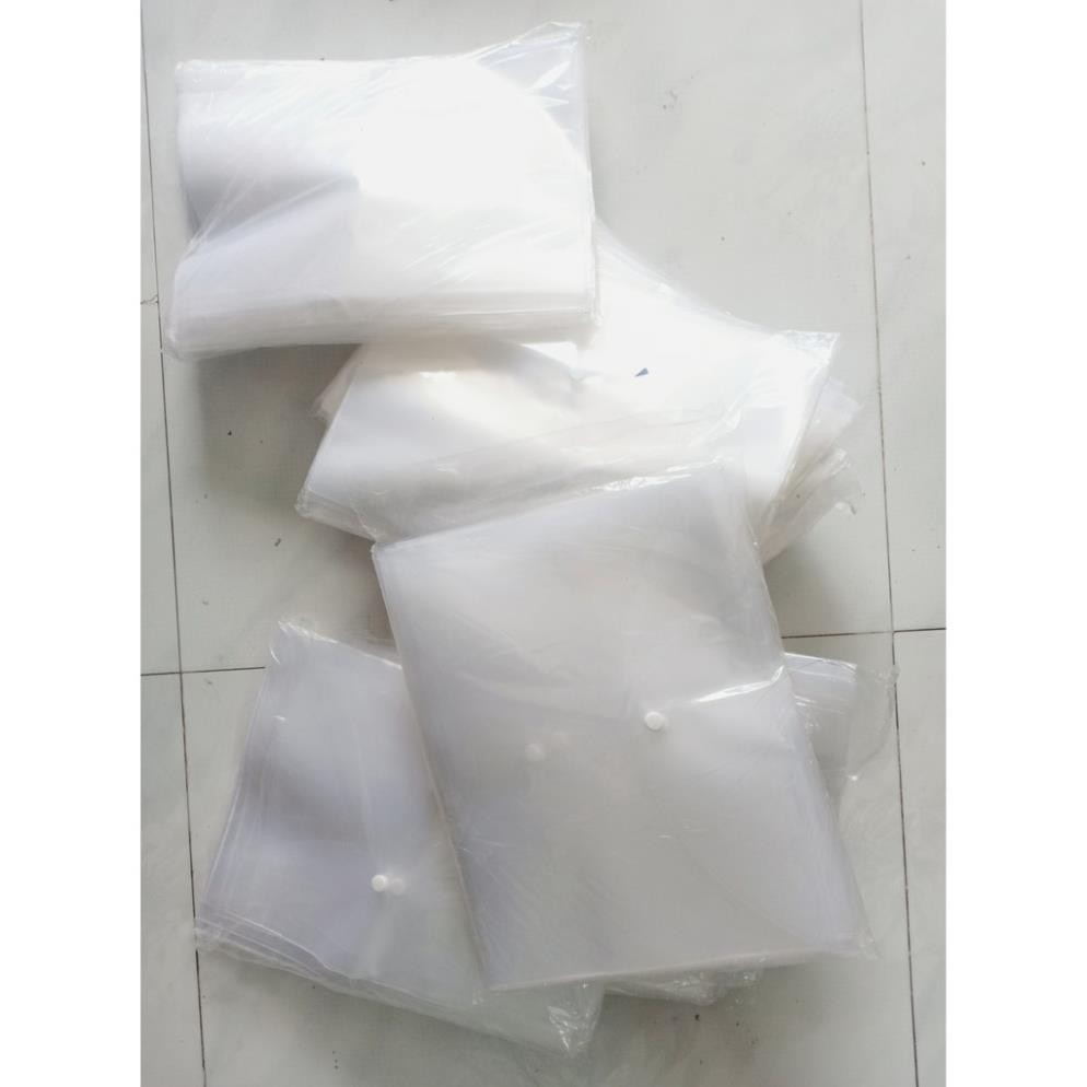 Túi khuy trắng/ clear bag trắng / túi đựng bài kiểm tra / file đựng tài ...