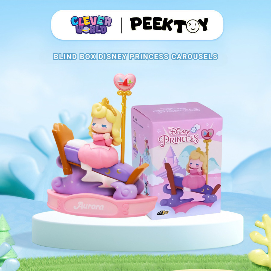 Blind Box Công Chúa Disney Princess Carousels 52TOYs, Mô Hình Búp Bê Mini Bạch Tuyết, Nàng Tiên ...