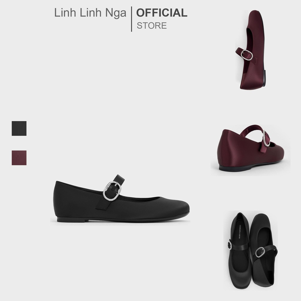 Giày C&K Jannie Satin Crystal-Buckle Mary Janes - CK1-70900545 chính ...