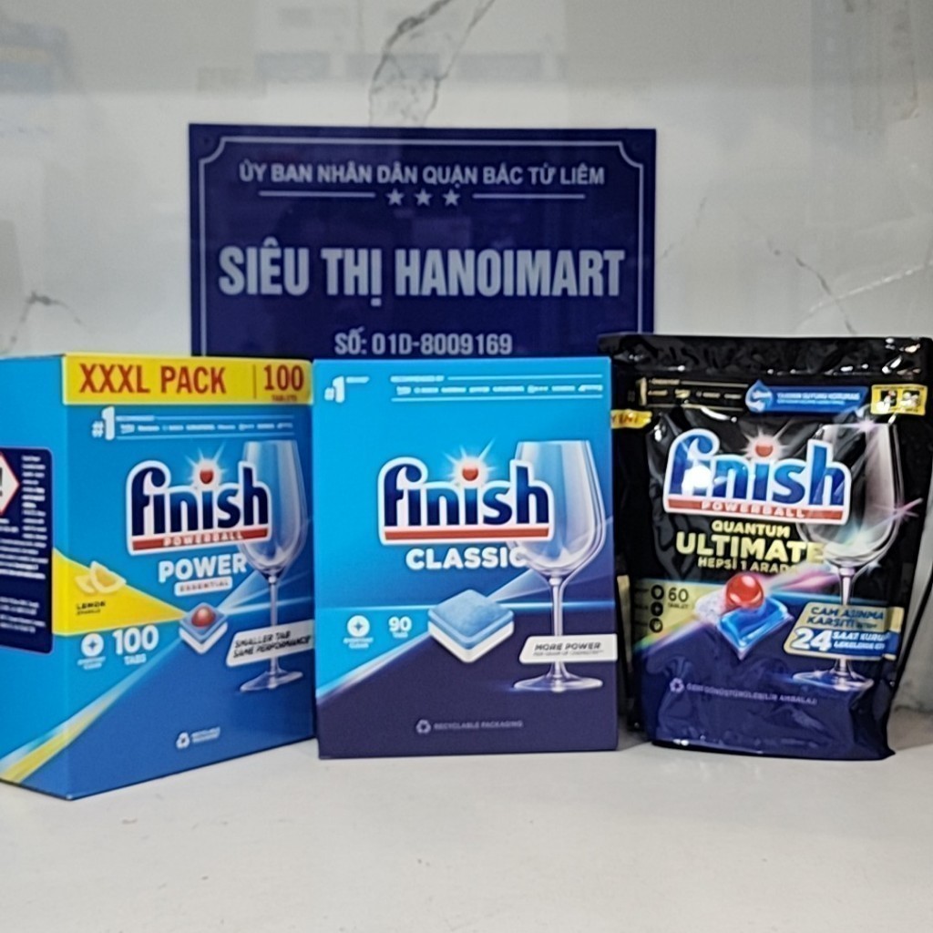 Viên rửa bát Finish 90 viên, 110 viên finish classic, 100 viên rửa bát ...