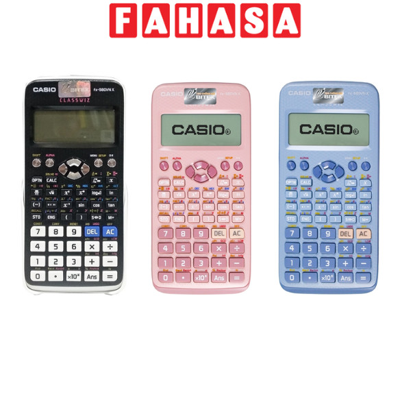 Máy Tính Casio FX 580 - Màu Đen, Hồng, Xanh | Shopee Việt Nam