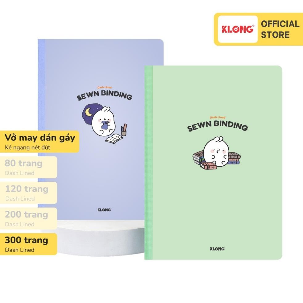 [Mới] Vở kẻ ngang KLONG B5 70 GSM 80 120 200 300 trang; MS: 800, 801 ...