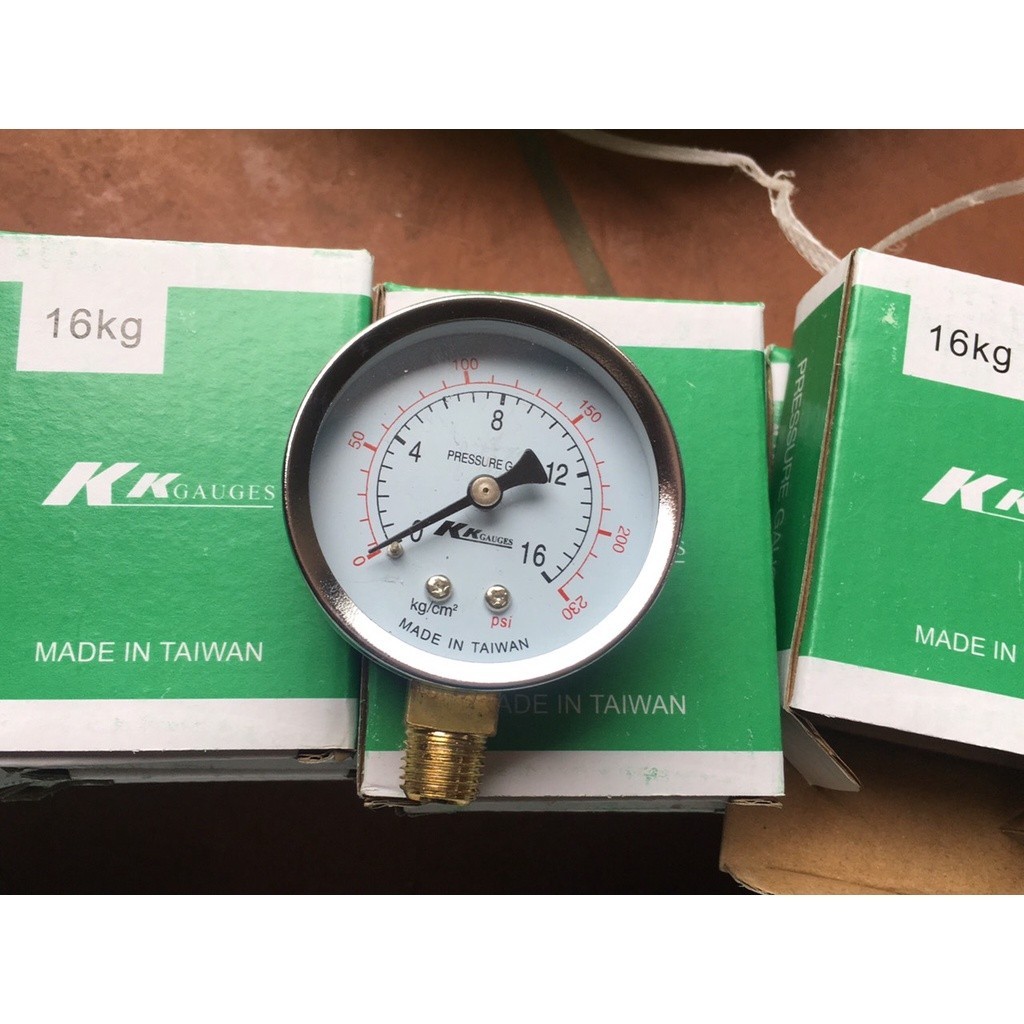Đồng hồ đo áp suất khí nén 5kg, 10kg, 16kg, 20kg chân ren M13 (1/4') | Shopee Việt Nam