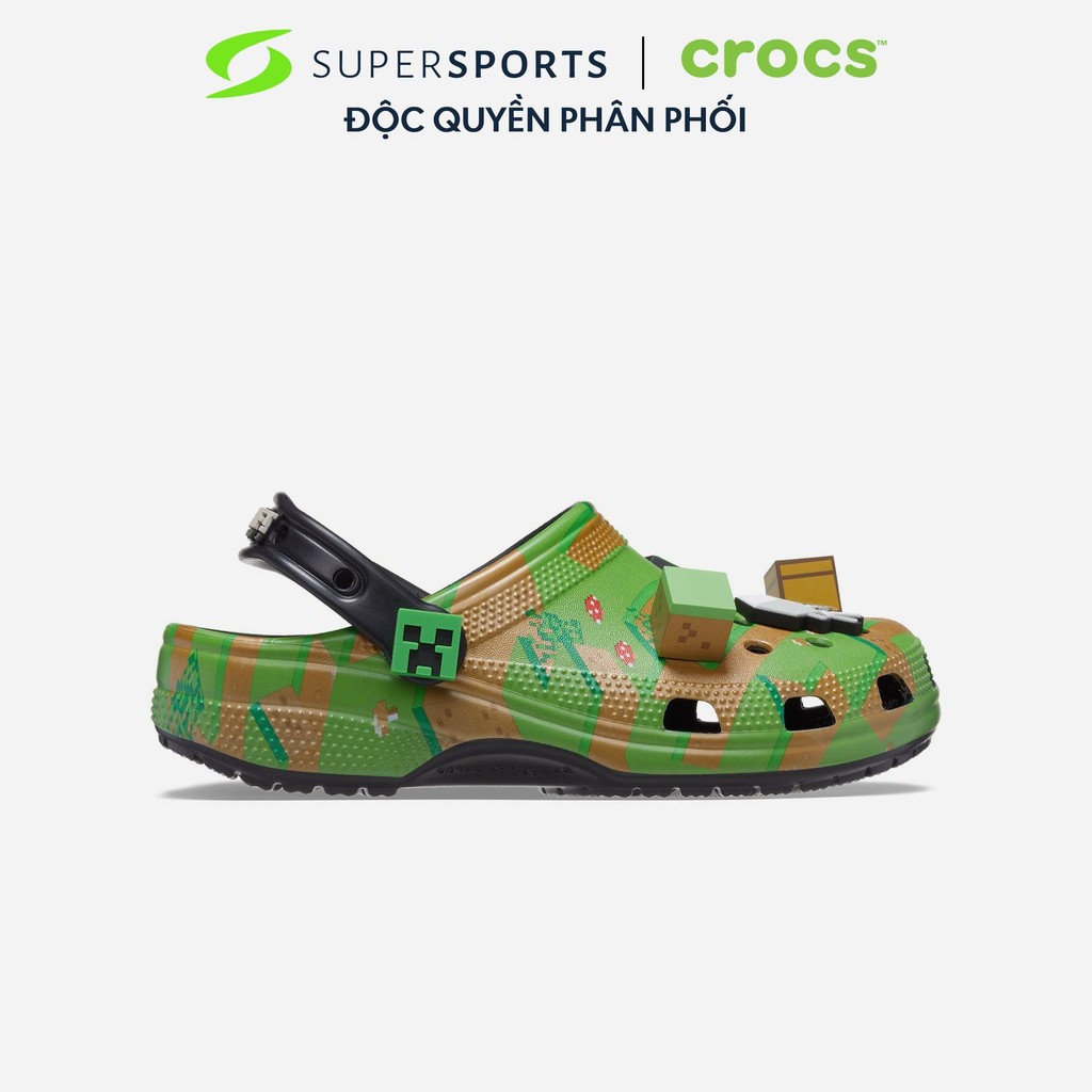 Giày clog unisex Crocs Elevated Minecraft Classic - 208472-90H | Shopee ...