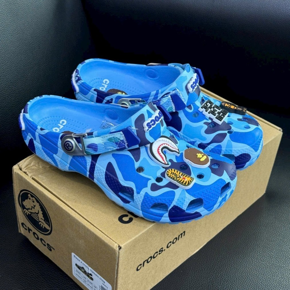 dép Crocs BAPE x Crocs Classic Clog | Shopee Việt Nam