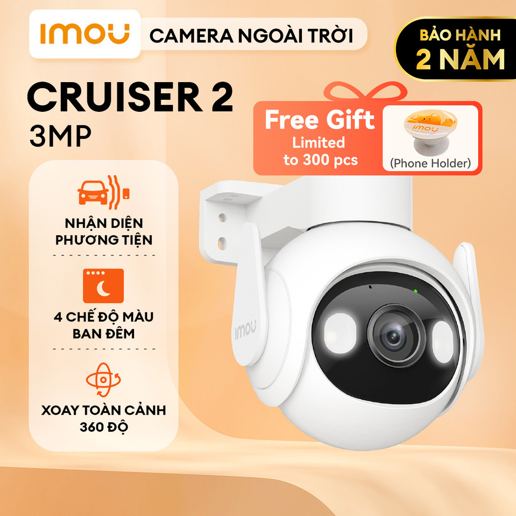 Camera Wifi ngoài trời Imou Cruiser 2 I 3MP/5MP I IPC-GS7EP-5M0WE I Đàm ...