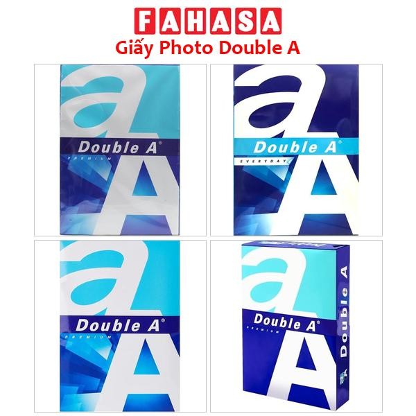 Giấy photo Double A - A5/70 gsm, A4/70 gsm, A4/80 gsm, A3/80 gsm - Giấy Photo Double A - Fahasa ...