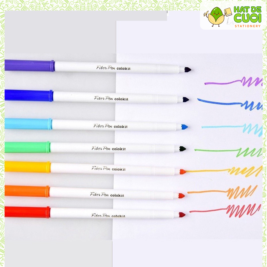 Bút lông màu Fiber Pen Colokit 36-20 màu bút viết Calligraphy, Hán Tự ...