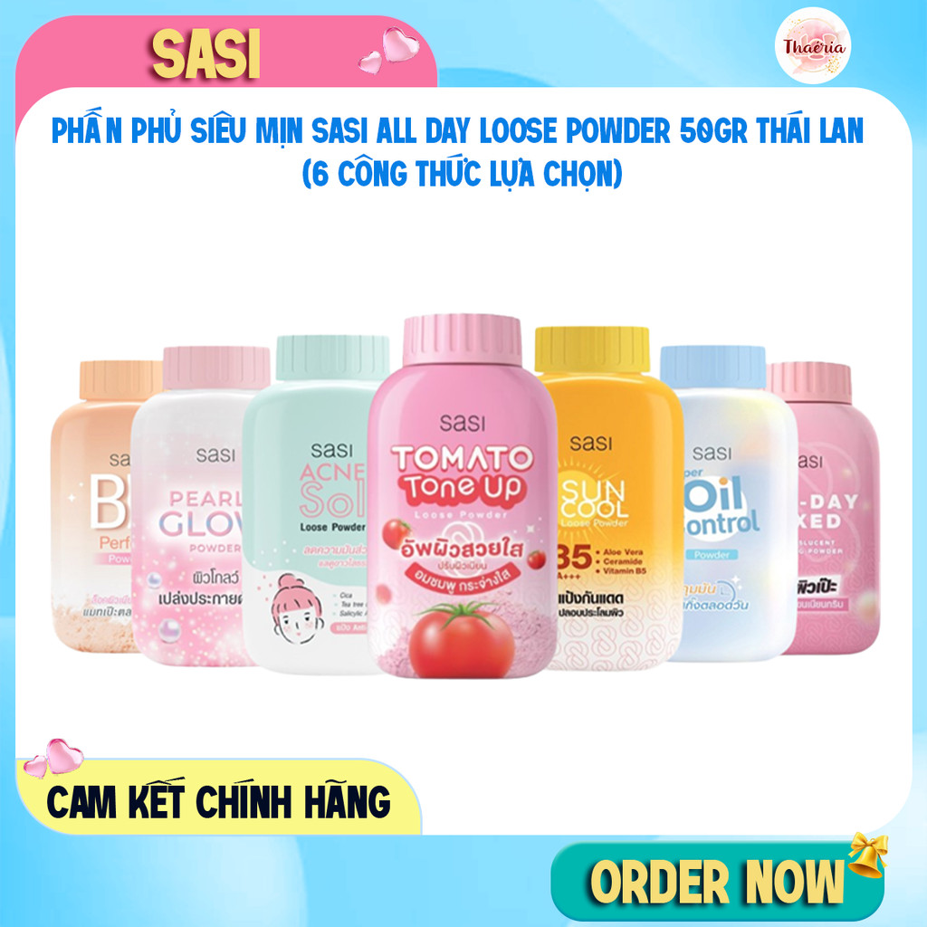[SASI] Phấn phủ siêu mịn Sasi All Day Loose Powder 50gr Thái Lan (7 ...