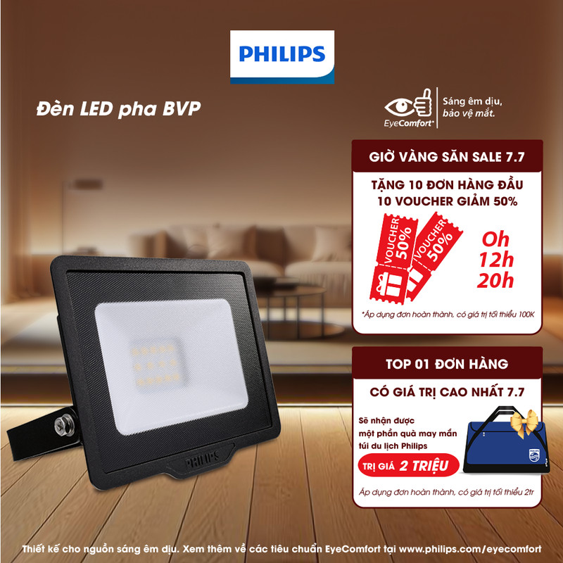 Đèn pha Philips LED BVP150 - Công Suất 10W, 20W, 30W, 50W, 70W | Shopee ...