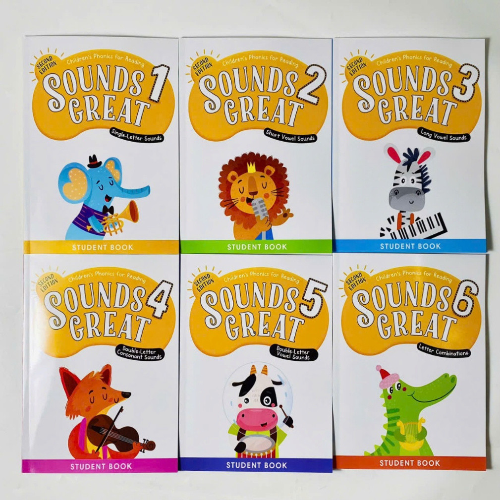 Sách - Sound Great 2nd Edition, Trọn bộ 6 cuốn bản màu, học phát âm ...