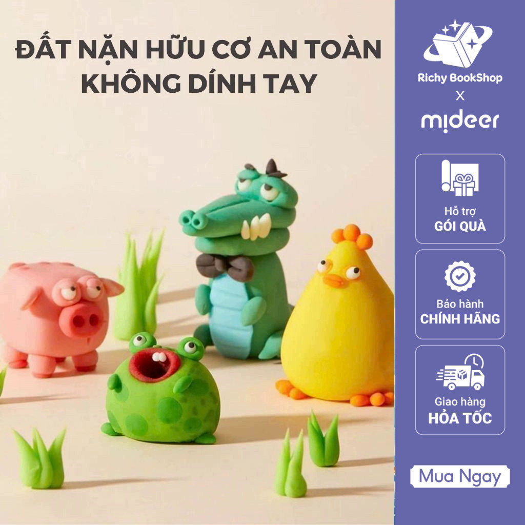 Đất Nặn Hữu Cơ Không Dính Tay, Dùng Nhiều Lần - Mideer Rice Colour Clay ...