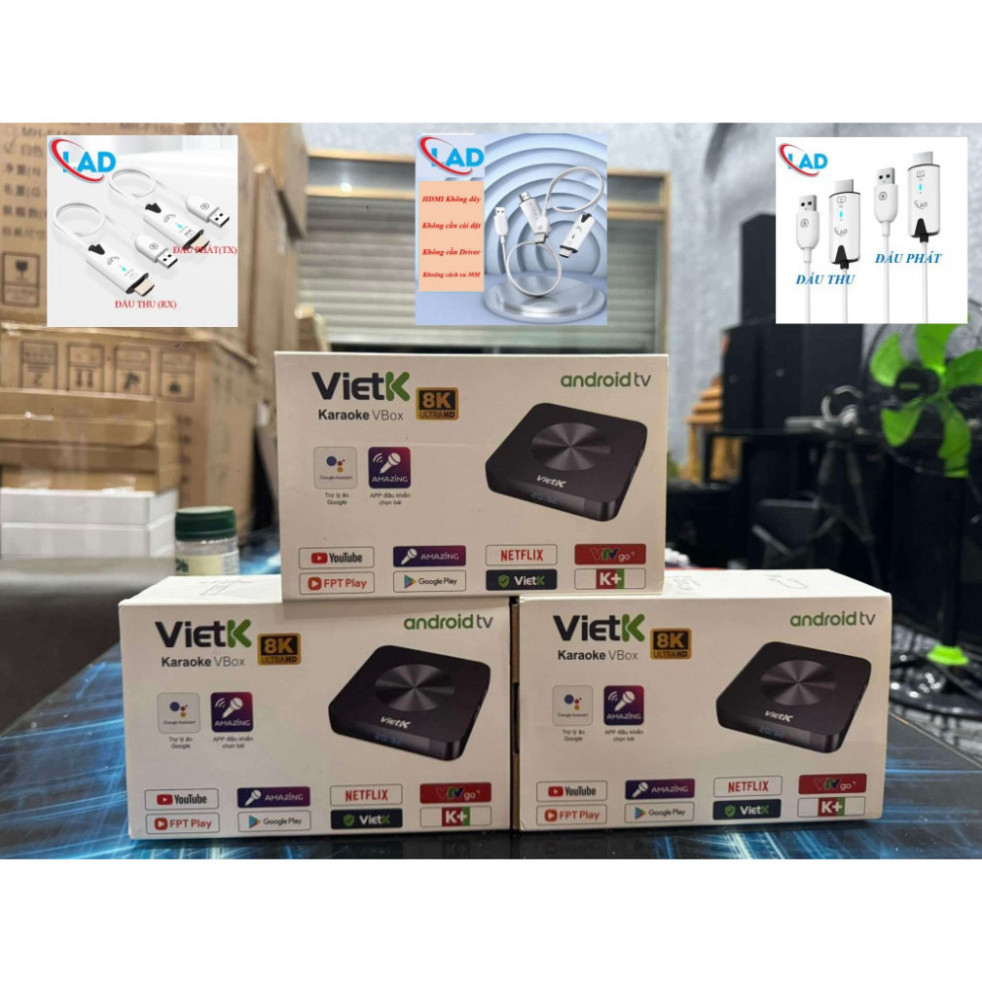 VietK VBox 8K - Android 12, GPU 8K, hỗ trợ 4K Ultra HD, RAM 2GB, ROM ...