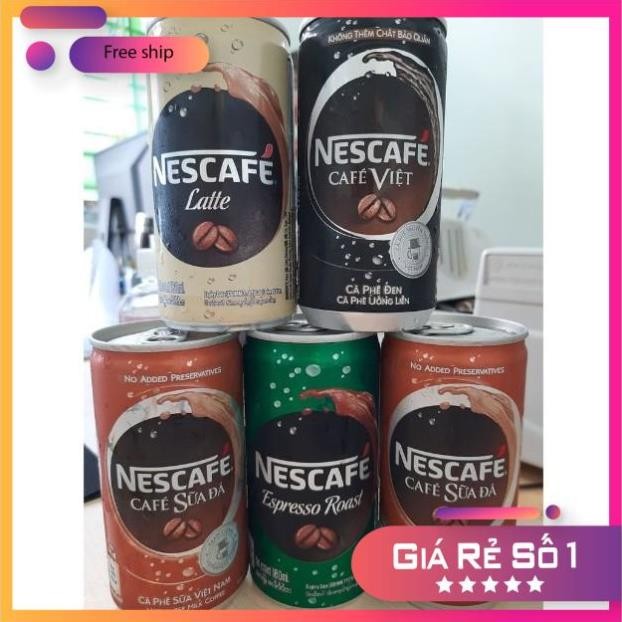 Nescafé Cà Phê Lon Uống Liền/ Đen Đá/ Latte Espresso Roast Lon 170ML ...