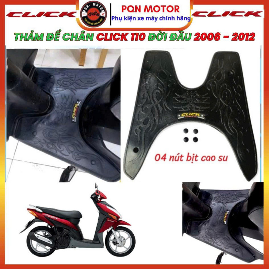 [Click 110 2006–2012] Thảm Để Chân Cao Su Đúc Cho Xe Click 110 Đời Đầu ...