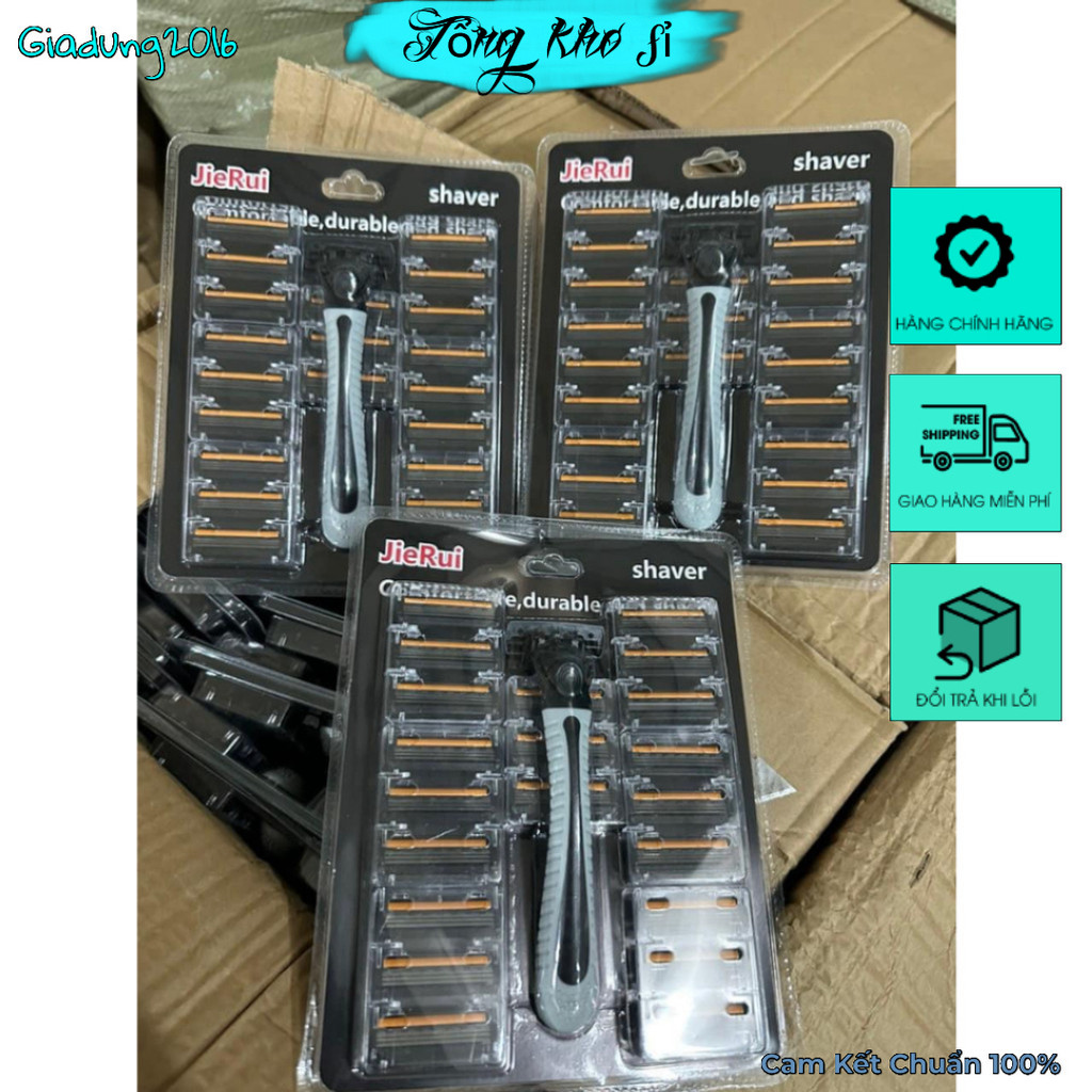 Bộ Dao Cạo Râu 21 Đầu Thay Thế Tiện Lợi 🌏FREE SHIP🌎 Dao Cạo Râu Jierui ...