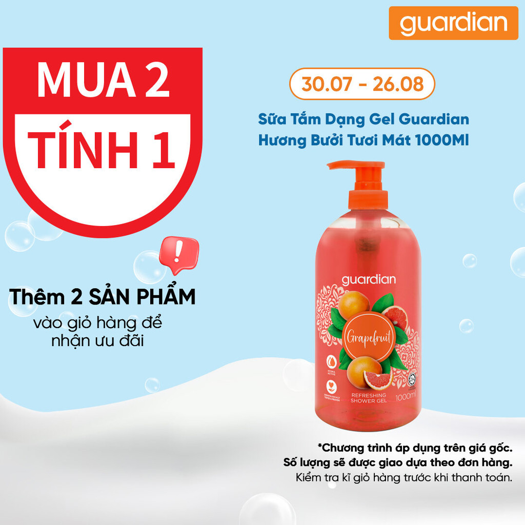 Sữa Tắm Dạng Gel Hương Bưởi Tươi Mát Guardian Essential Grapefruit ...