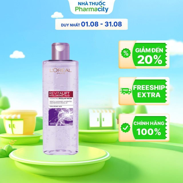 Nước Tẩy Trang L'OREAL HA Làm Sạch & Cấp Ẩm (Chai 400ml) | Shopee Việt Nam