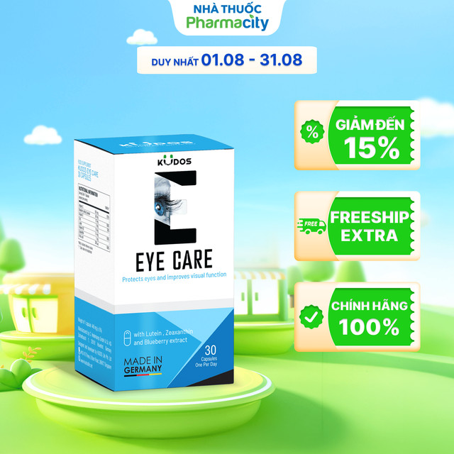 Viên uống Kudos Eye Care Hỗ trợ mắt (Hộp 30 viên) | Shopee Việt Nam