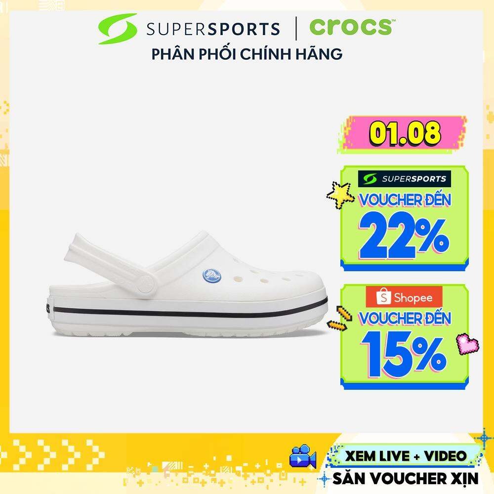 Giày Clog Unisex Crocs Crocband - 11016-100 ADS2 LS200 | Shopee Việt Nam