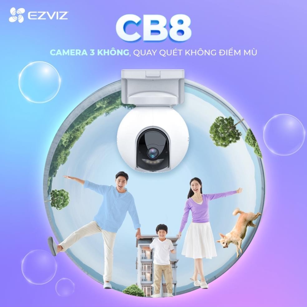 Camera EZVIZ CB8 Pin Sạc Không Dây Ngoài Trời 3MP 2K, Quay 360 độ, có ...