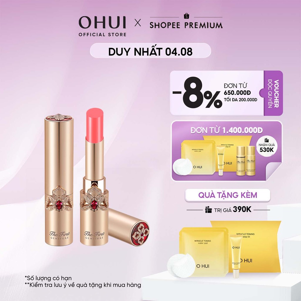 [OHUI Official] Son dưỡng môi cao cấp chống lão hóa OHUI The First Lip Balm 3.2G | Shopee Việt Nam