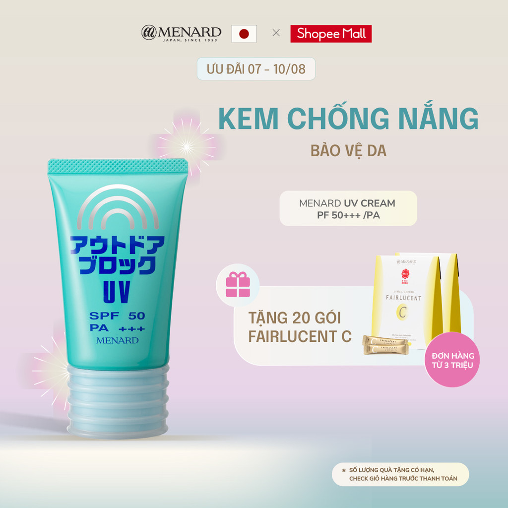 Kem Chống Nắng bảo vệ cho da Menard UV Cream SPF 65g | Shopee Việt Nam