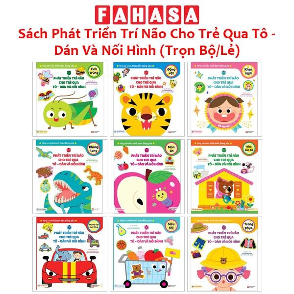 Sách Phát Triển Trí Não Cho Trẻ Qua Tô - Dán Và Nối Hình (Trọn Bộ/Lẻ ...