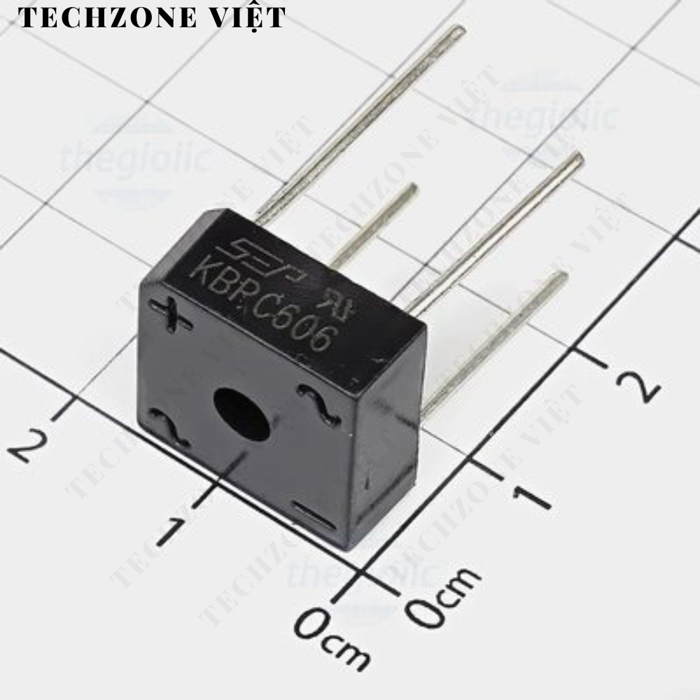 [3 Cái]- KBPC606 Diode Cầu Chỉnh Lưu 600V 6A TechZone Việt | Shopee ...