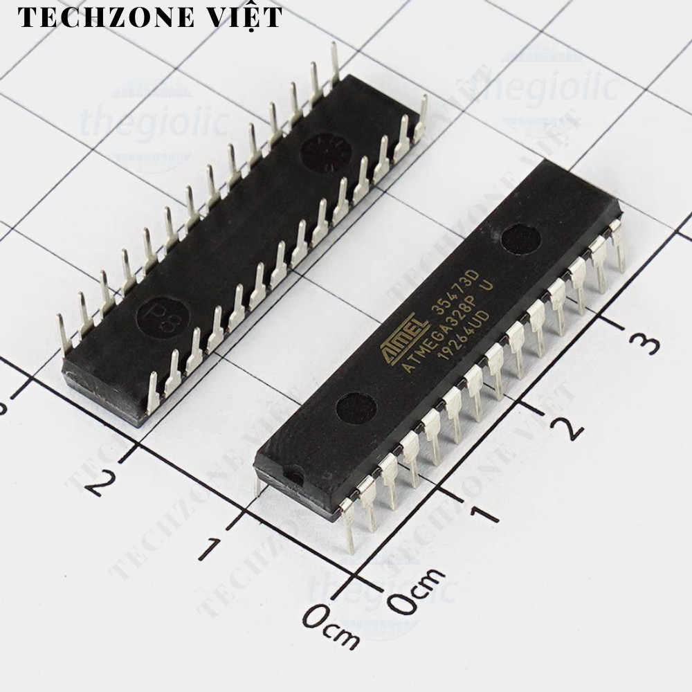 ATMEGA328P-PU, 8-Bit AVR Microcontroller, 20MHz, 32KB FLASH, 28-DIP TechZone Việt | Shopee Việt Nam