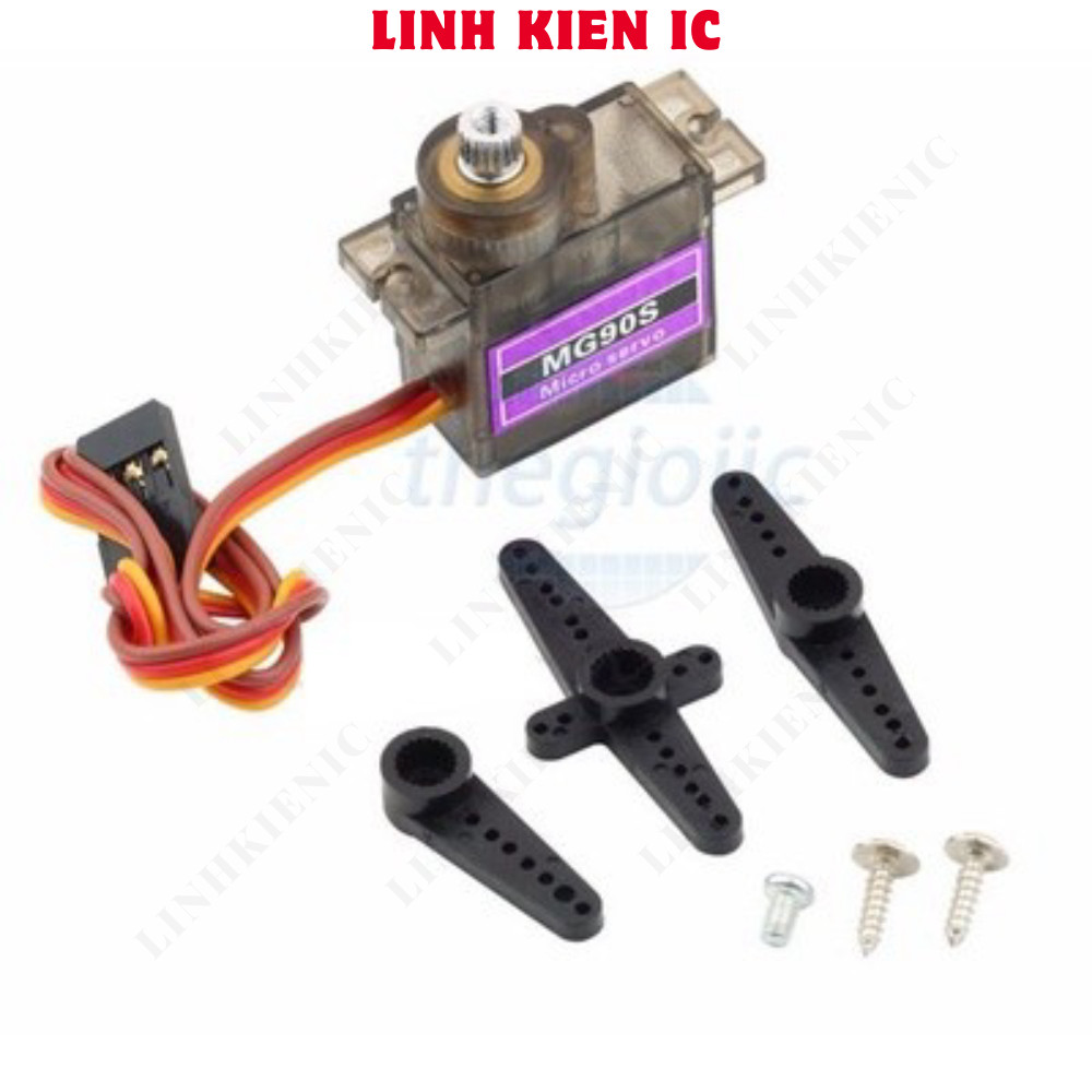 MG90S Động Cơ Servo 360 Độ, Răng Nhựa, 1.8 Kg.Cm, 4.8 → 6V Linhkien IC ...