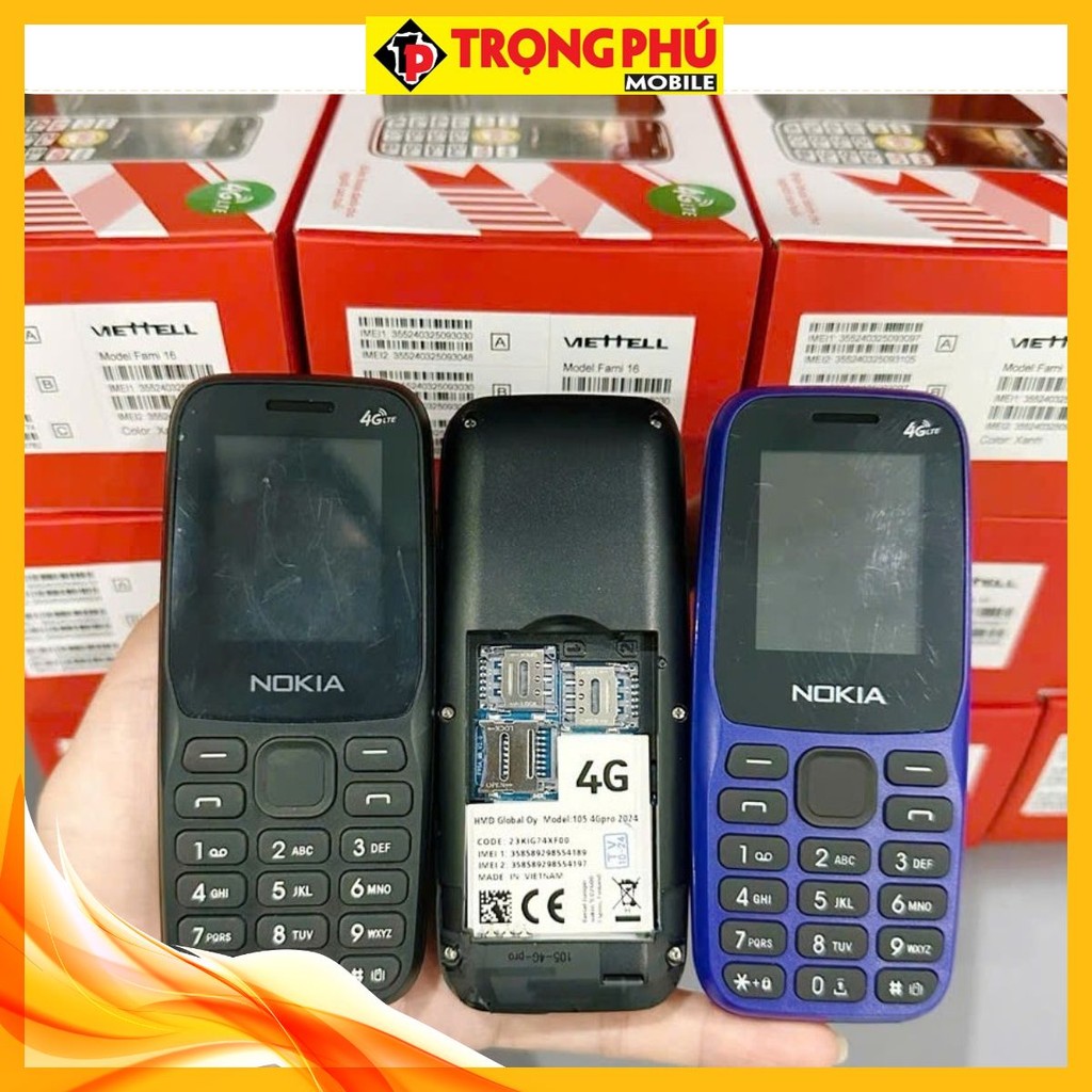 Điện thoại Nokia 105 Pro 4G 2024 HMD LK unseal - Sóng 4G chuẩn - khuyễn ...