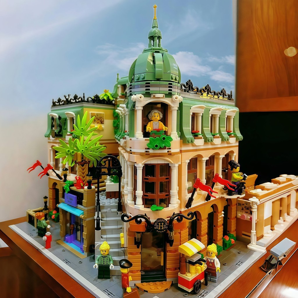 Tương thích với LEGO Corner Boutique Hotel Building Blocks Street View ...