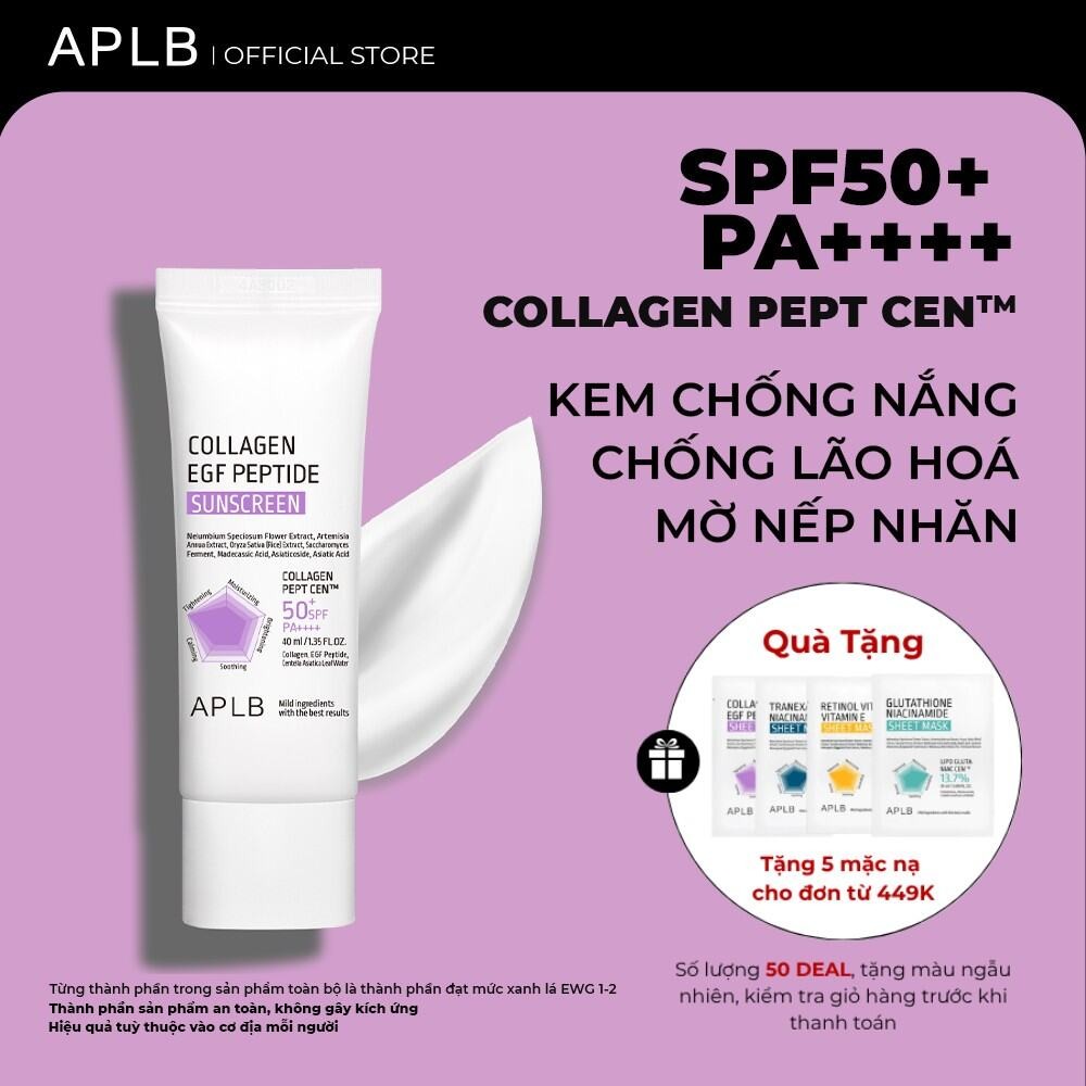 Kem Chống Nắng Collagen 40ml APLB Collagen EGF Peptide Suncreen, Kem ...
