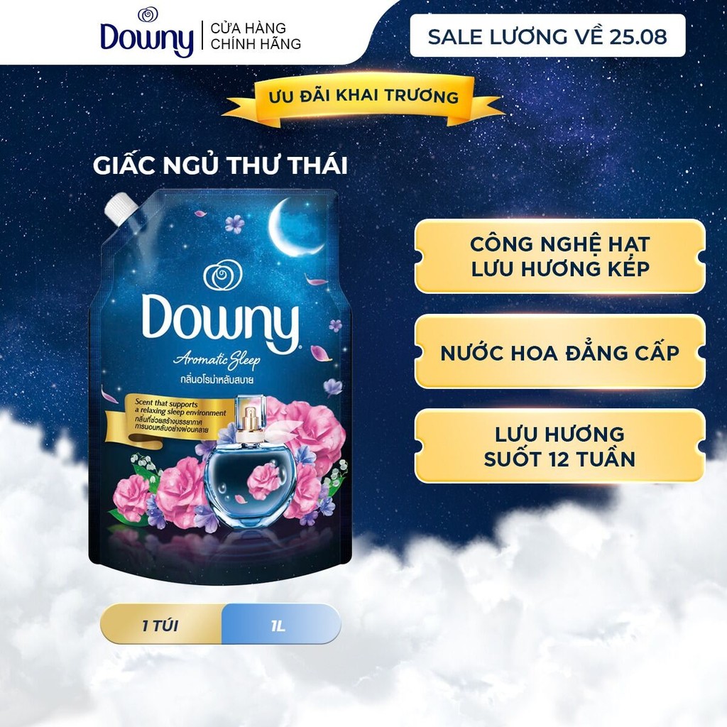 [Deal Độc Quyền] Nước Xả Vải DOWNY Phiên Bản Thái Lan Mới Giấc Ngủ Thư Thái Túi 1L | Shopee Việt Nam