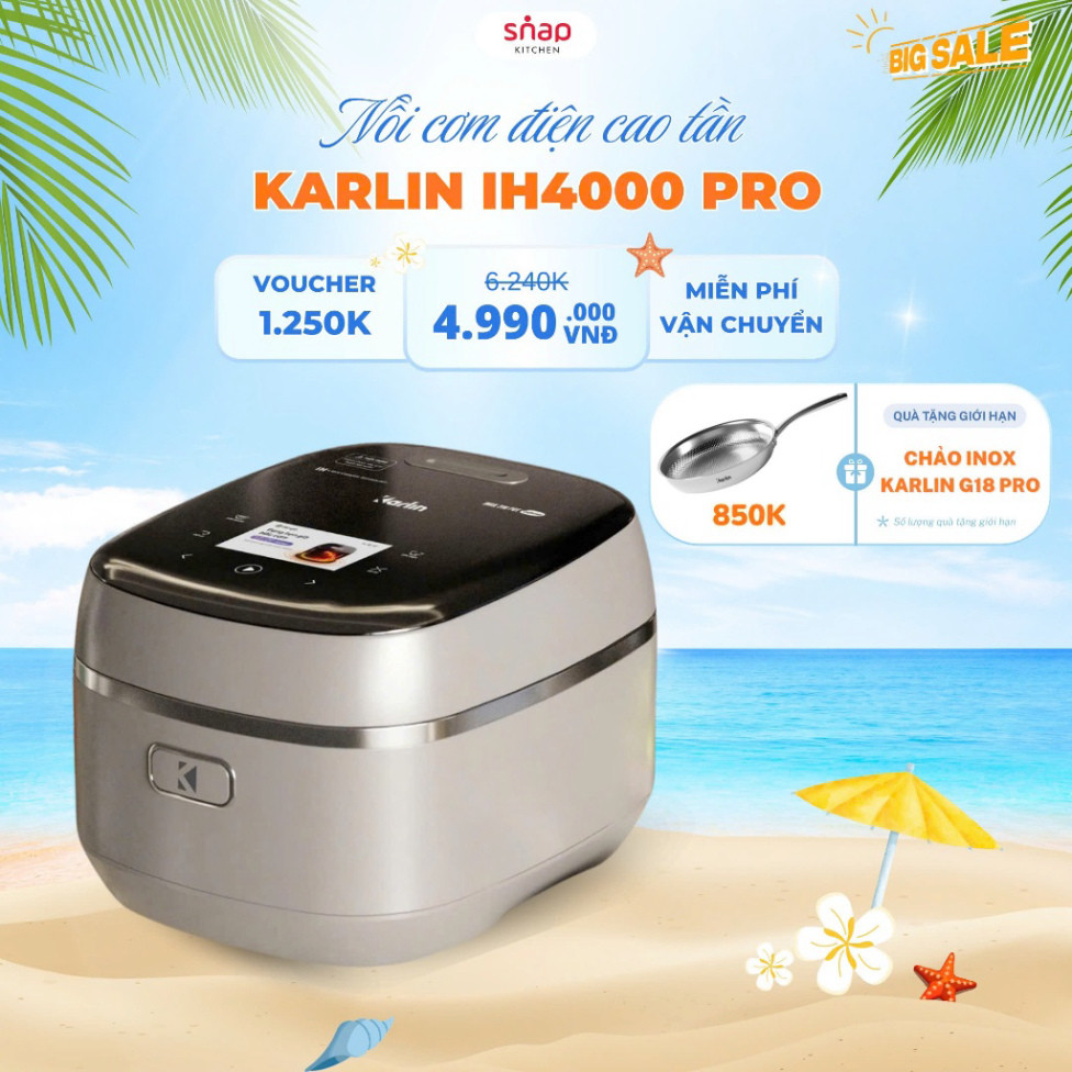 Nồi cơm cao tần KARLIN IH4000 PRO | Shopee Việt Nam