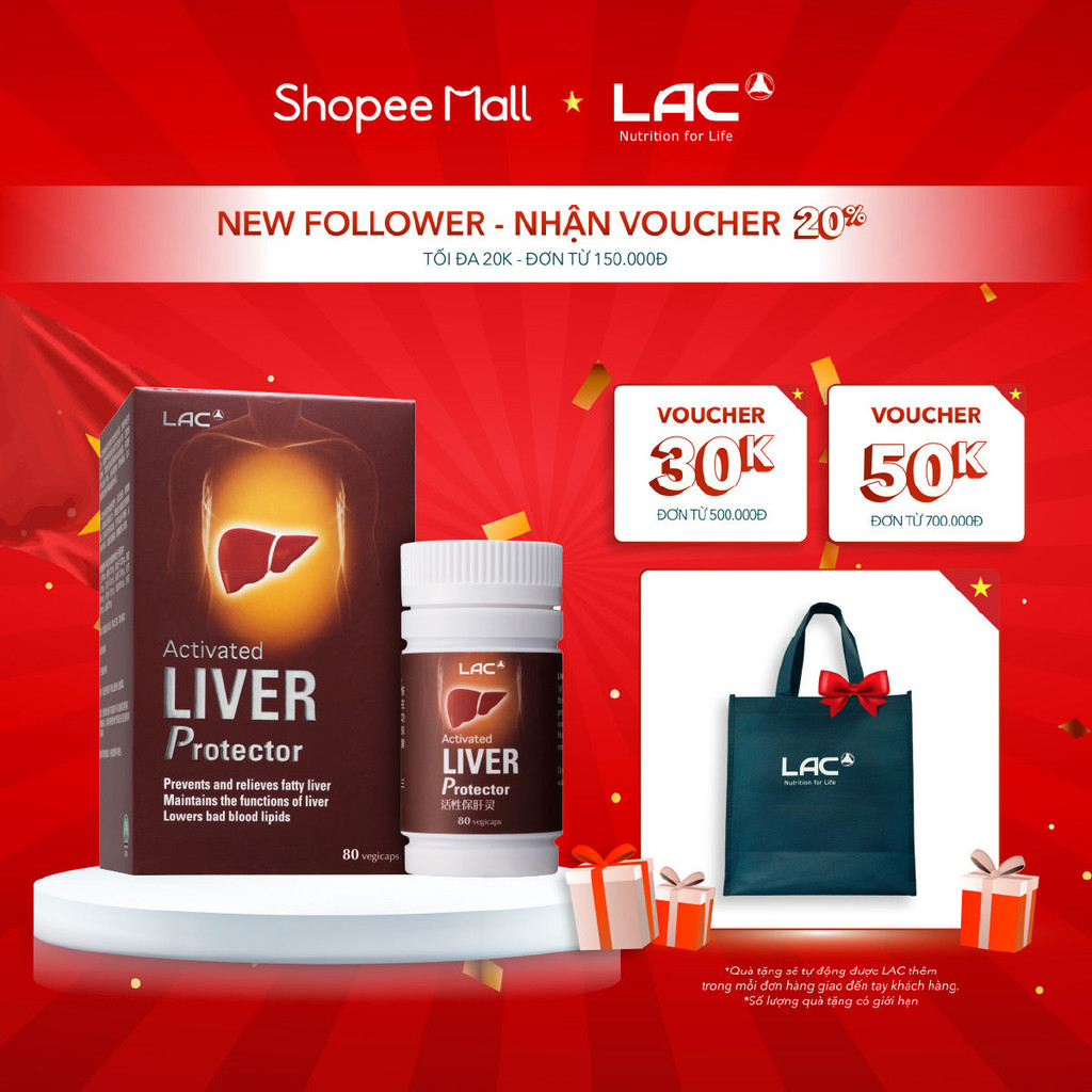 VIÊN UỐNG HỖ TRỢ NGĂN NGỪA GAN NHIỄM MỠ LAC ACTIVATED LIVER PROTECTOR ...