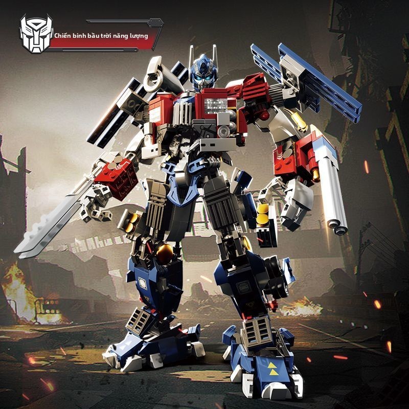 Mô hình lắp ráp chiến binh Skyfire Mecha Optimus Prime năng lượng khối ...