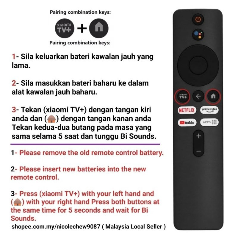 Điều khiển giọng nói Bluetooth - Remote Điều khiển TV XIAOMI TV box S ...
