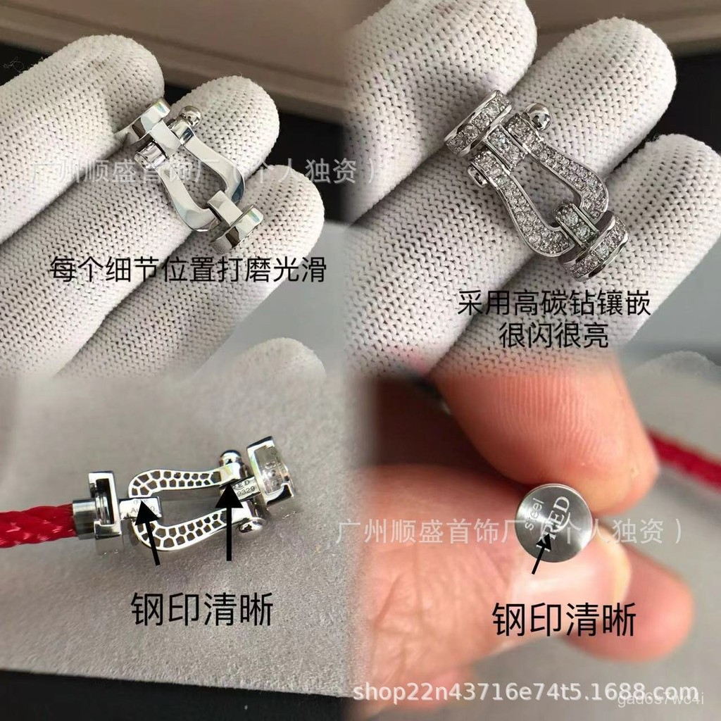 Phiên Bản Cao Fred Fred Force10Vòng tay kim cương khảm khóa hình móng ...