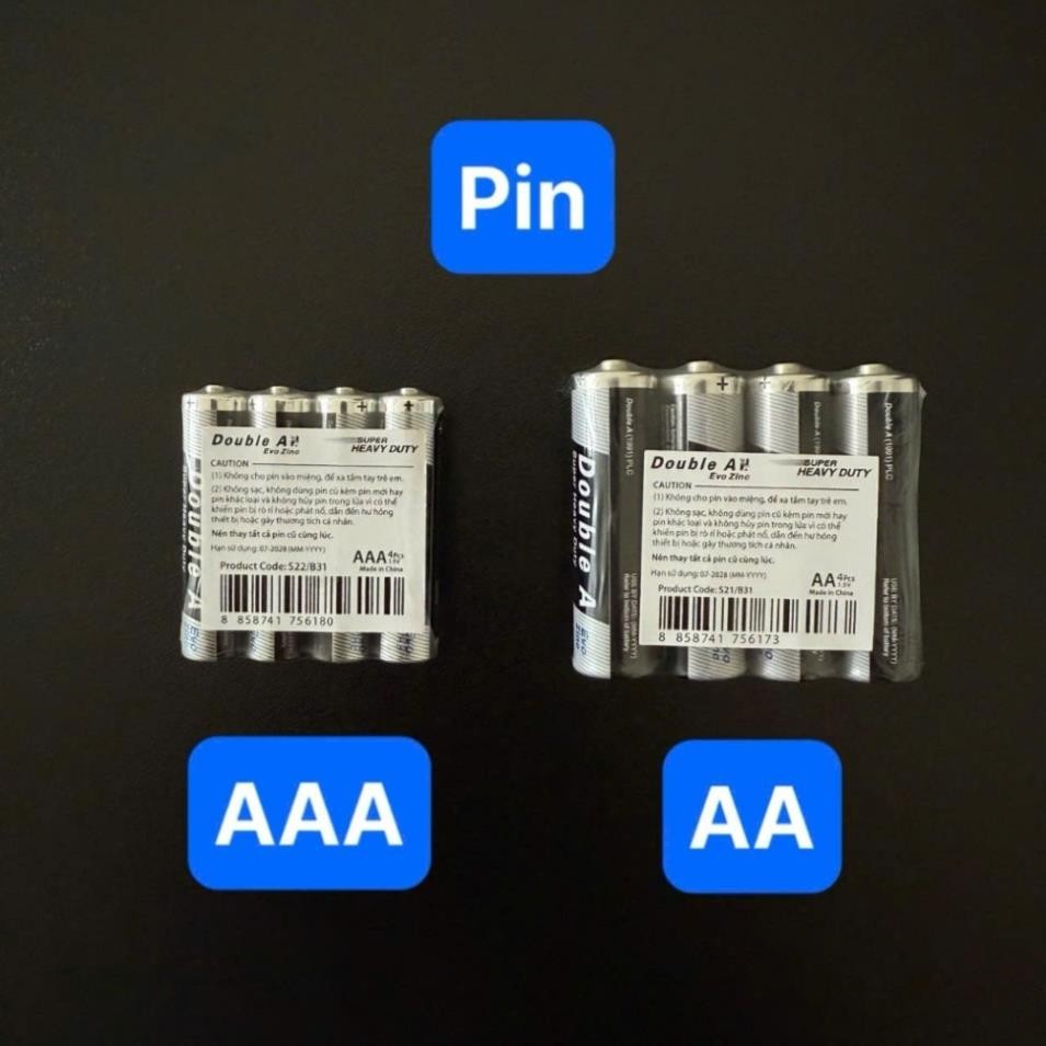 Pin Double A AA AAA Pin Tiểu Pin Đũa Chống Rò Rỉ An Toàn Cho Điều Khiển ...