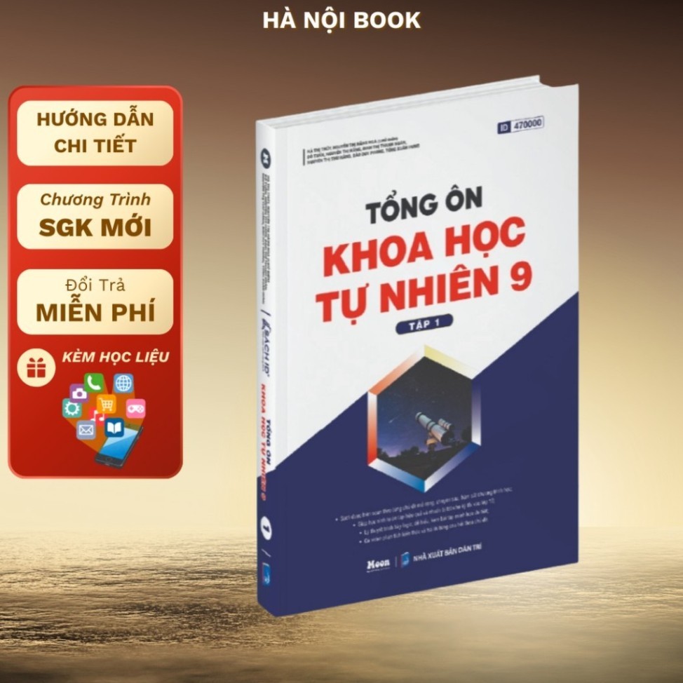 Sách Tổng ôn khoa học tự nhiên lớp 9 chương trình mới cho 2k11 ôn thi vào 10 (Tập 1) - Moonbook ...