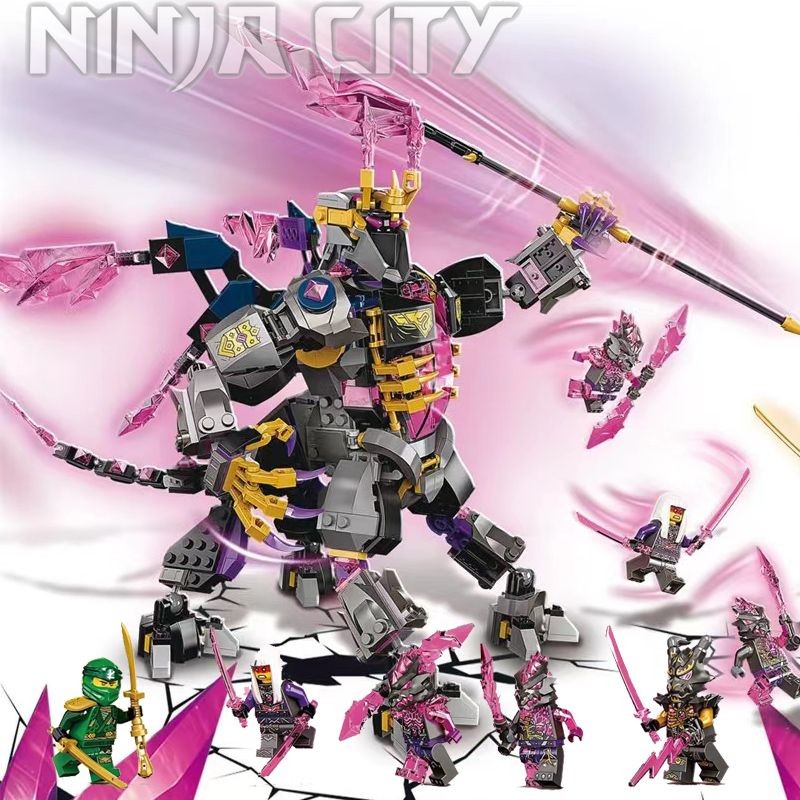 Tương thích với LEGO Ninjago Khối xây dựng Crystal King Mech Armor ...