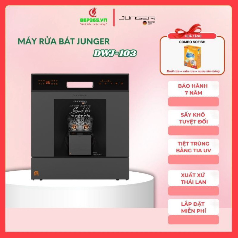 Máy rửa chén Junger Leopard DWJ-103 Xuất xứ Thái Lan, Bảo Hành 7 Năm ...