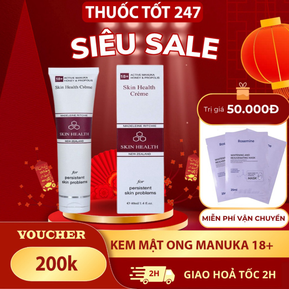 Kem Mật Ong Manuka 18+ Giảm Mụn, Mờ Thâm, Làm Dịu Da Dị Ứng Skin Health ...