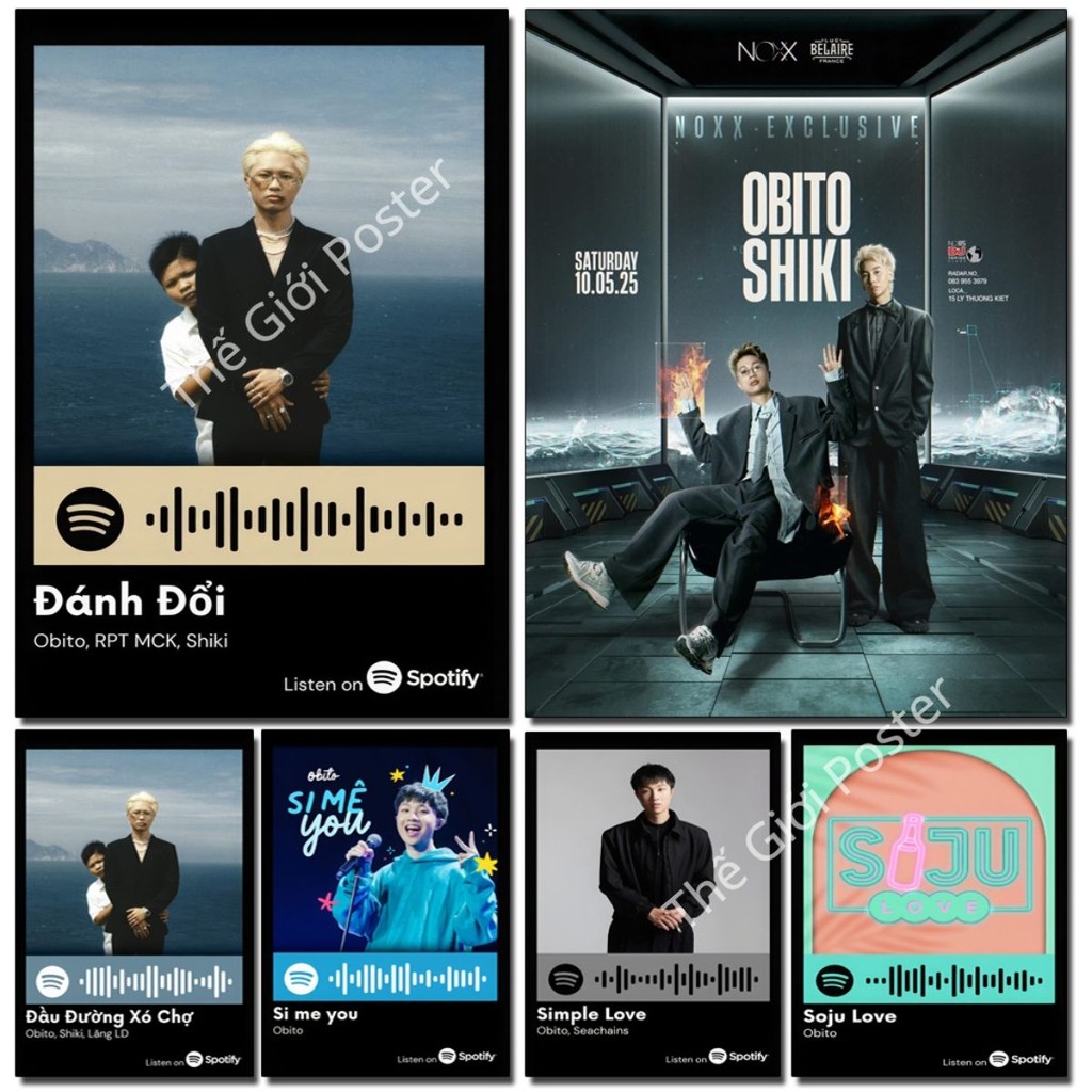 [18] Thẻ Spotify ca sĩ Obito (có thể quét được mã) - Poster dán tường ...
