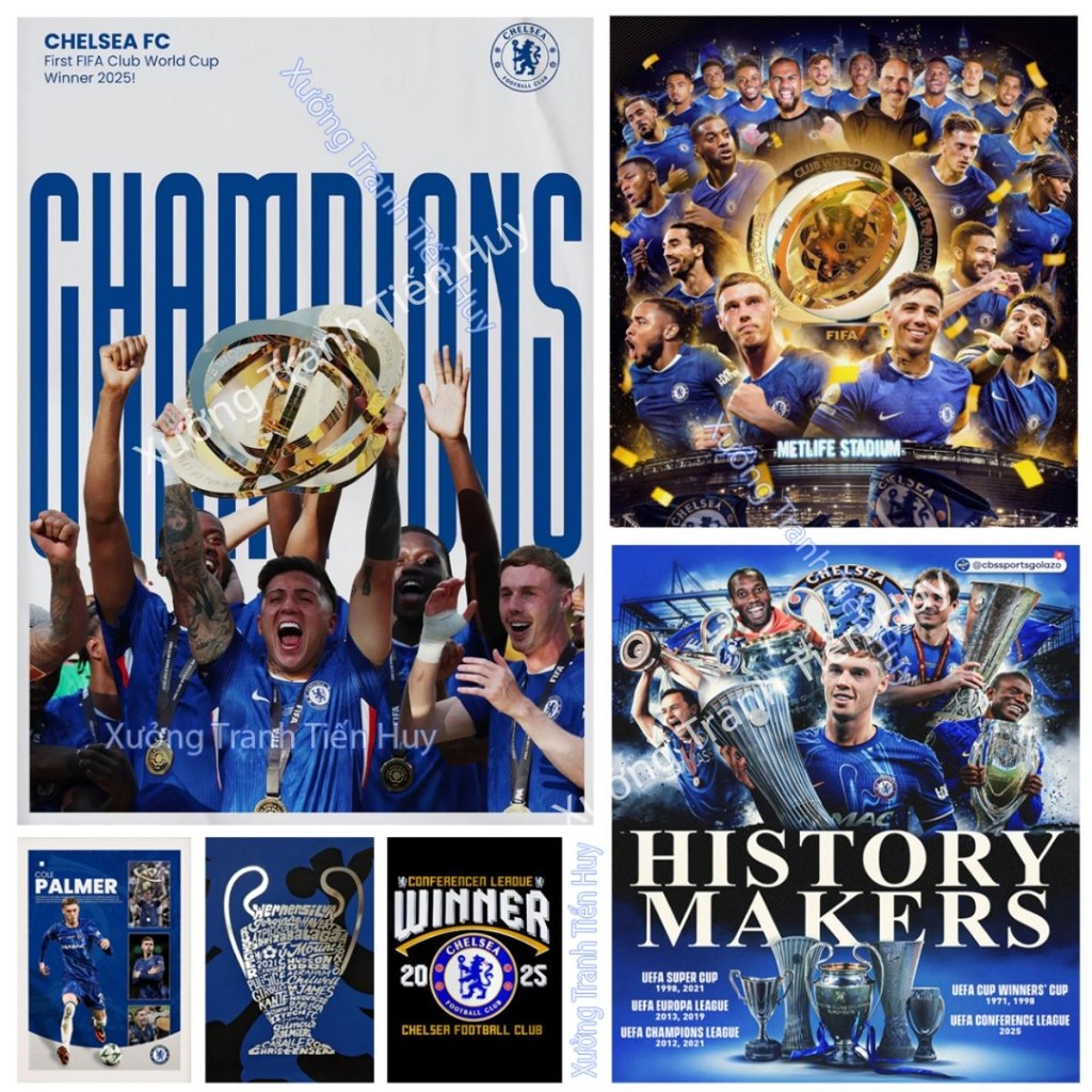 (X55) Poster Chelsea Dán Tường Cực Đẹp, Poster Bóng Đá Chelsea, Có Sẵn ...